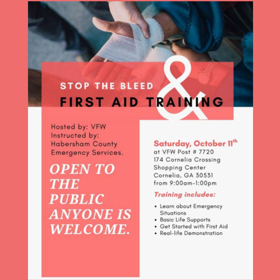Stop the Bleed & First Aid Training | Habersham County – GAFCP